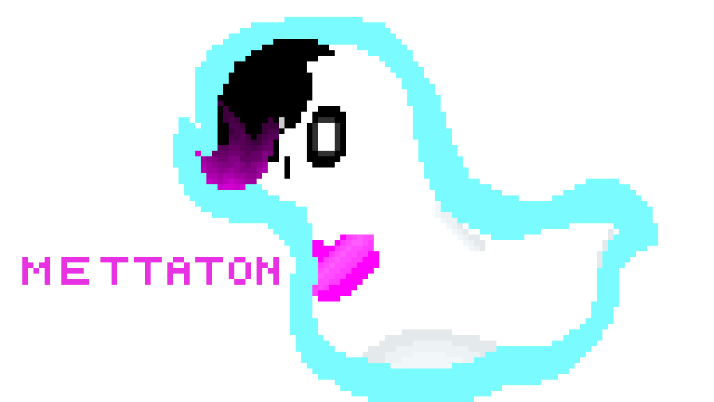 Editing Mettaton ( Ghost form ) - Free online pixel art drawing tool ...