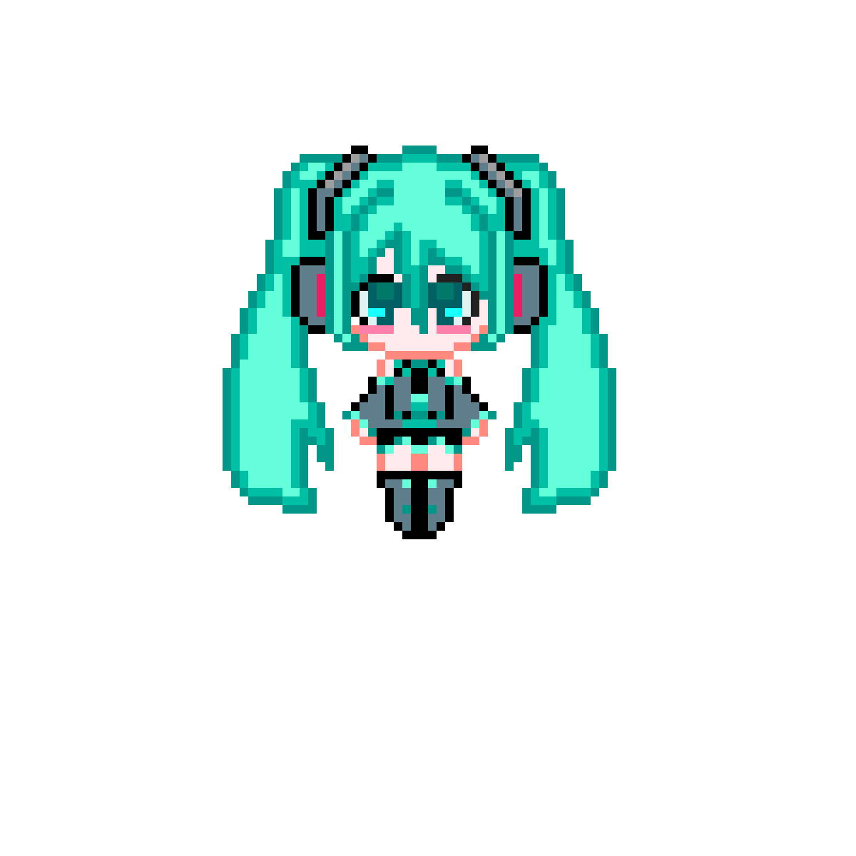 Pixilart - Hatsune Miku 4 by daji