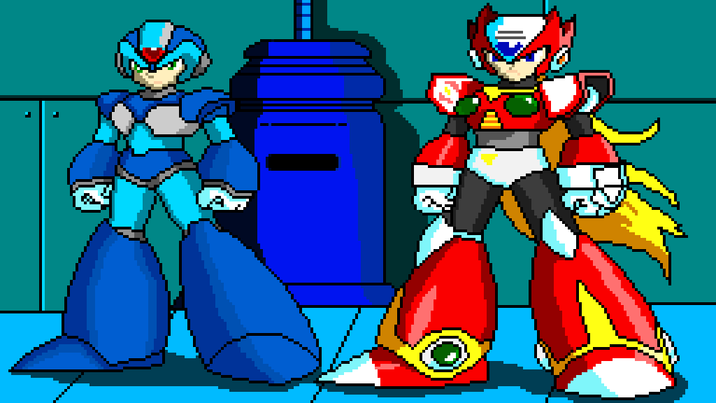 Pixilart - Mega Man X and Zero (FINISHED!!!!) by Eternal