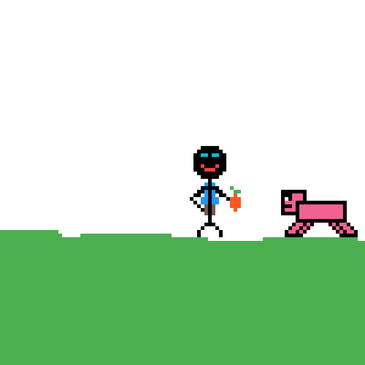 Editing minecraft meets stick people - Free online pixel art drawing ...