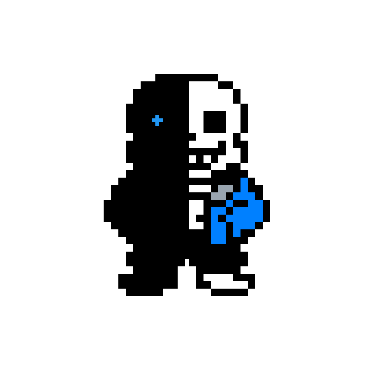 Pixilart - half sans by oofer-gang