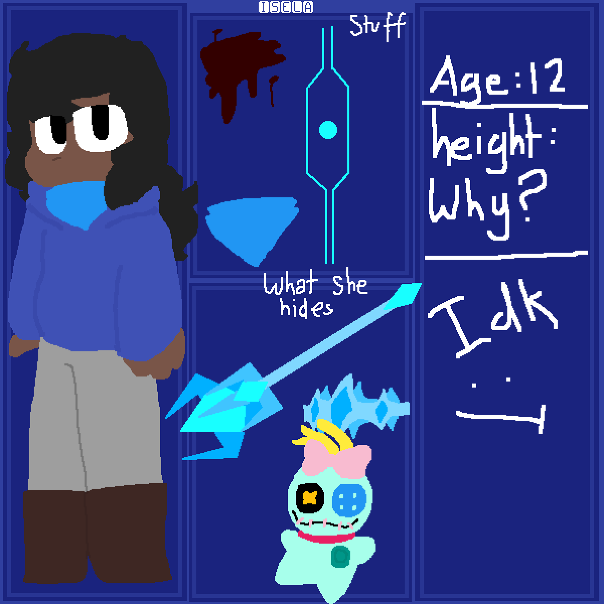 Pixilart - isela ref sheet(Update) by Vessel