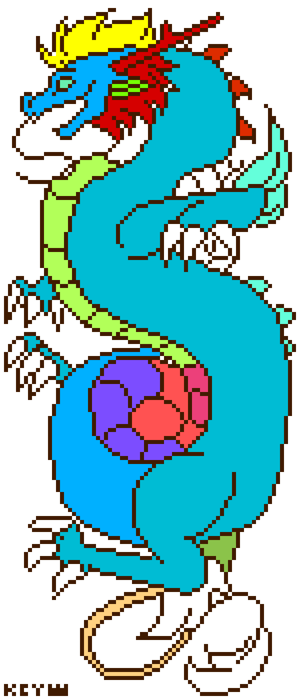Pixilart - Chinese Dragon WIP Base by Leggy