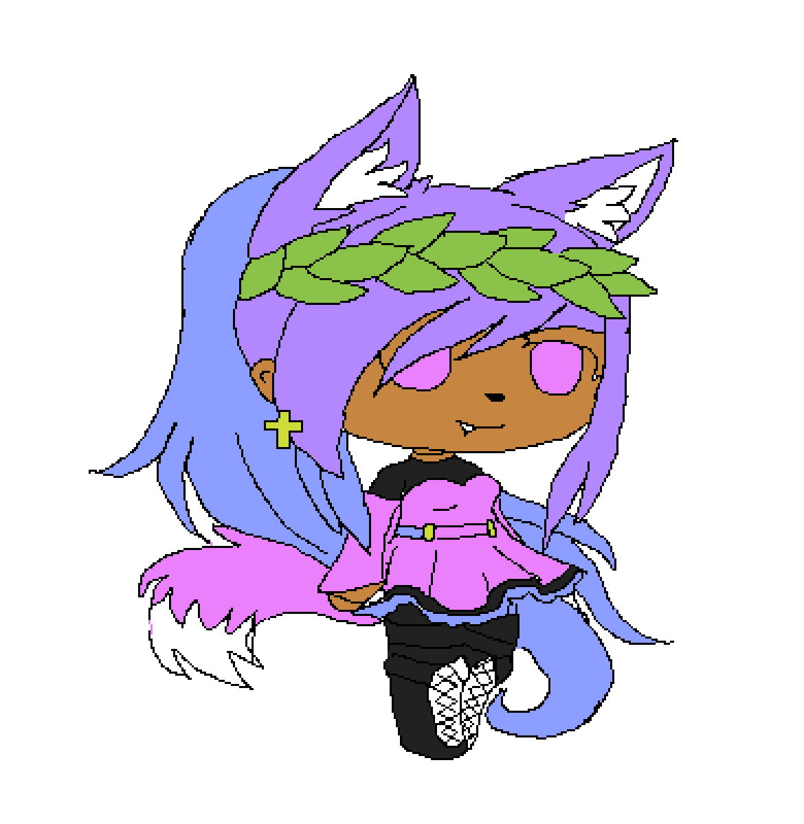 Editing me in gacha life - Free online pixel art drawing tool - Pixilart