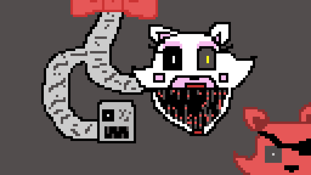 Editing Mangle and Foxy (first drawing) - Free online pixel art drawing ...