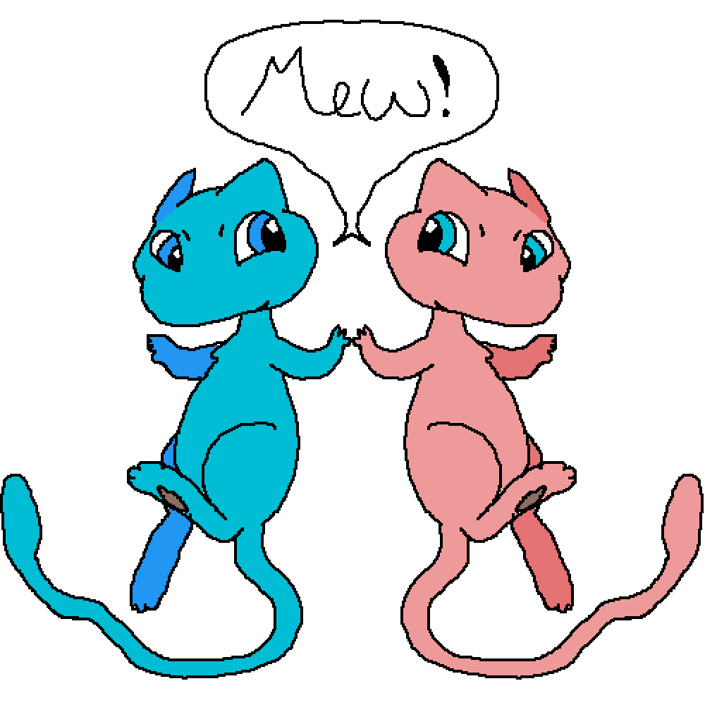 Pixilart - MEW!! by DragonsBreath