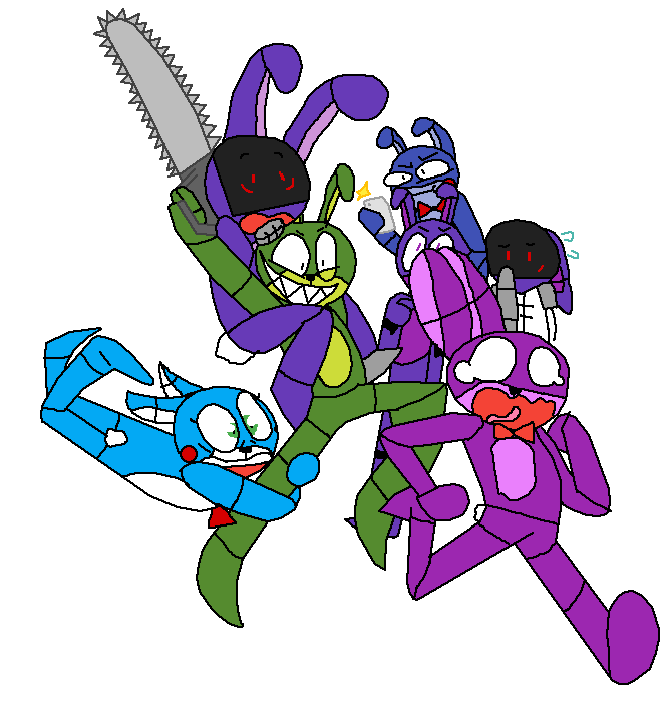 Pixilart - Every bonnie ever by Piperlol