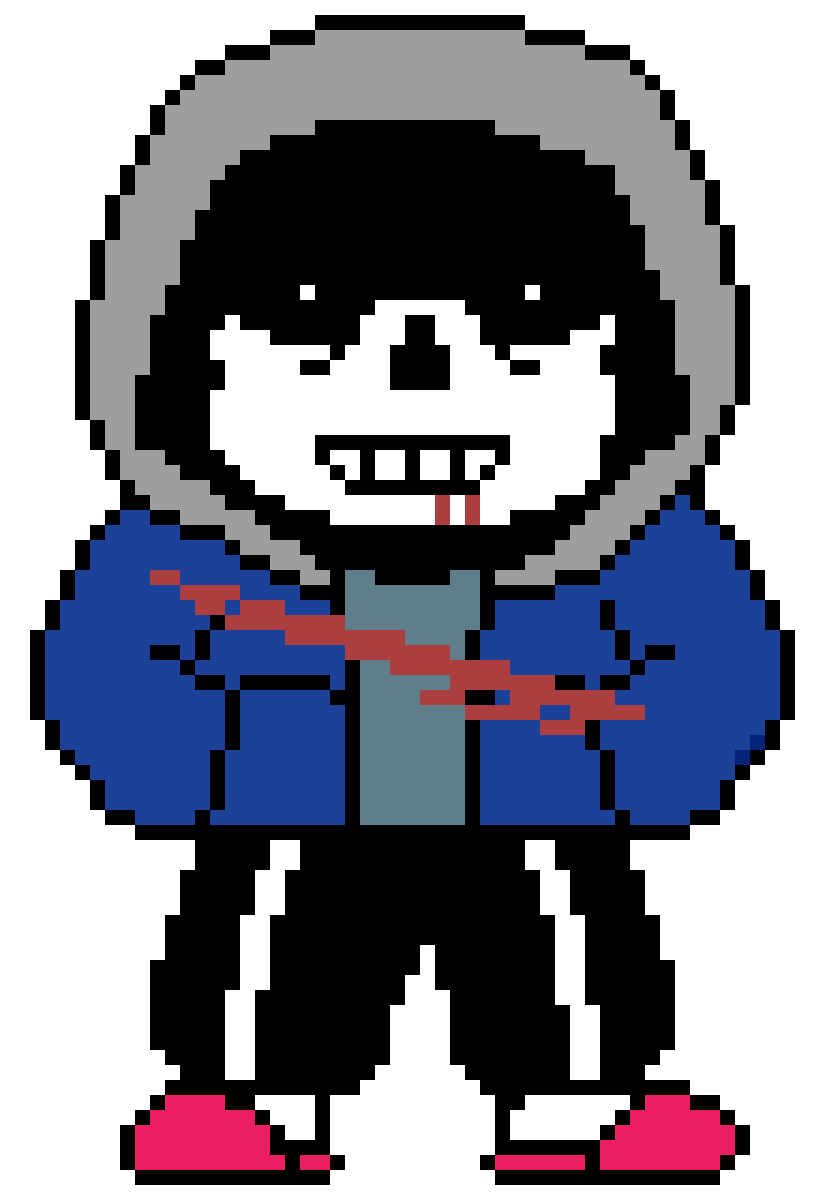 Pixilart - dusttale sans (hurt) by SANNESSS