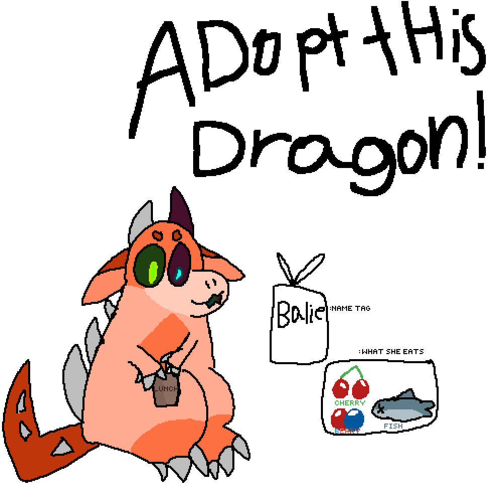 Pixilart - Adopt this Dragon by spinel-fan