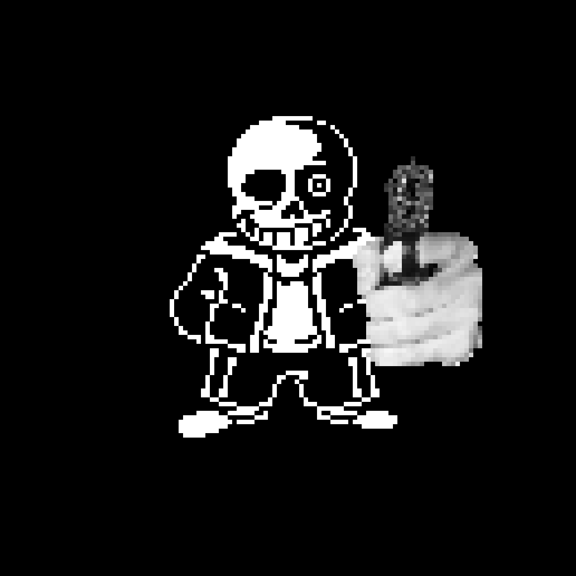 Pixilart - sans with a gun by SSC-1989