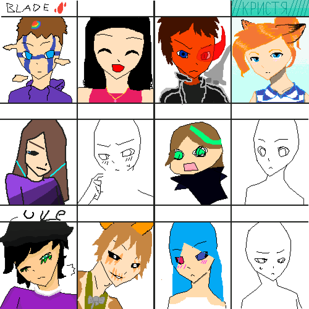 Editing Draw a character! - Free online pixel art drawing tool - Pixilart