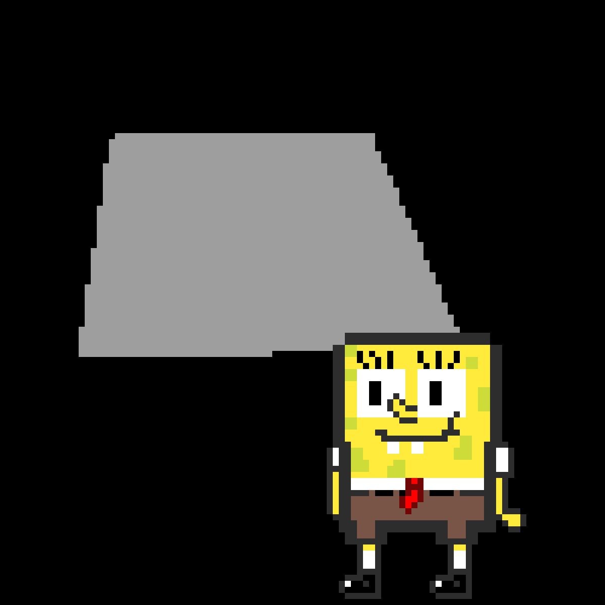 Pixilart - Spongebob hit by it by Gamechasing170