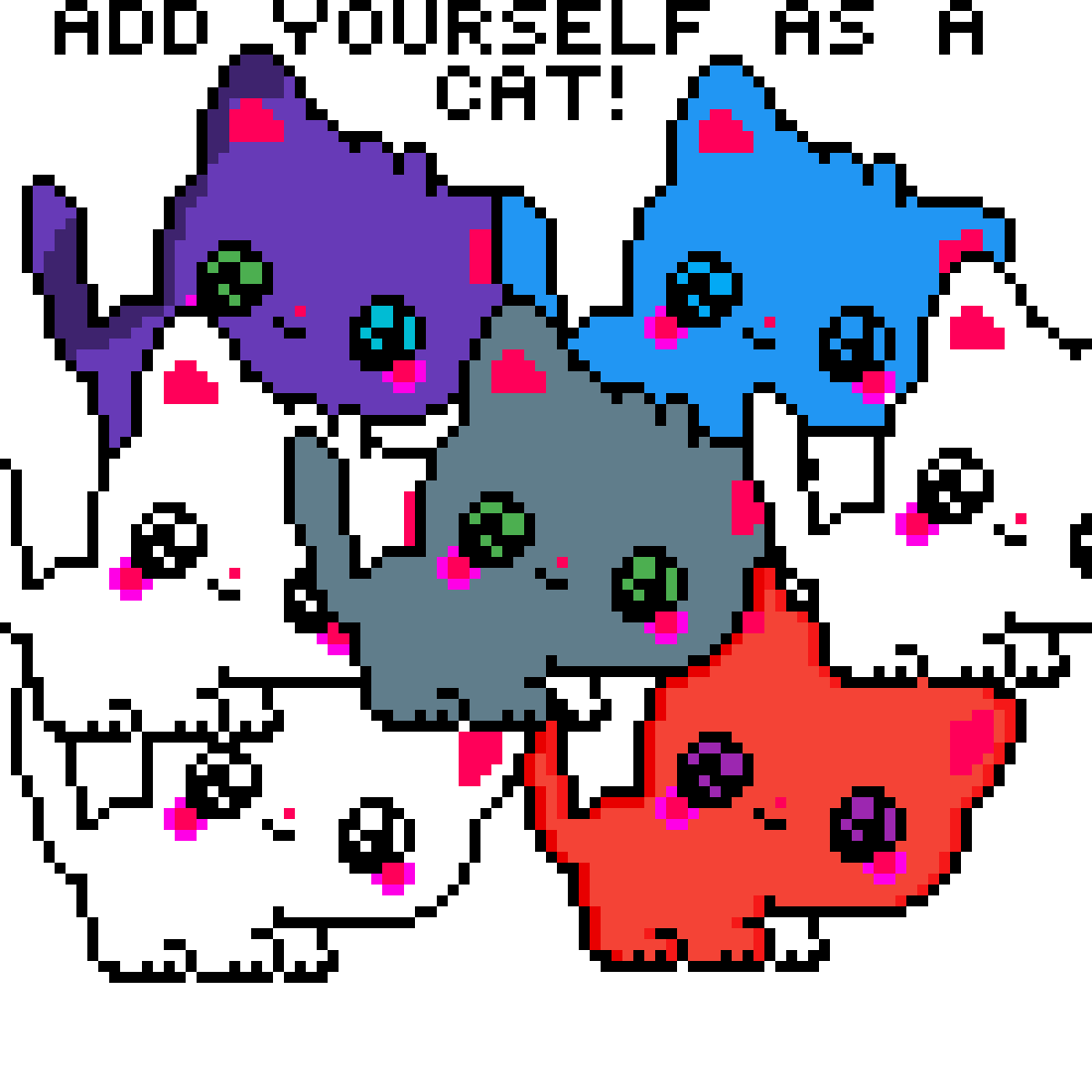 Editing Cat collab - Free online pixel art drawing tool - Pixilart