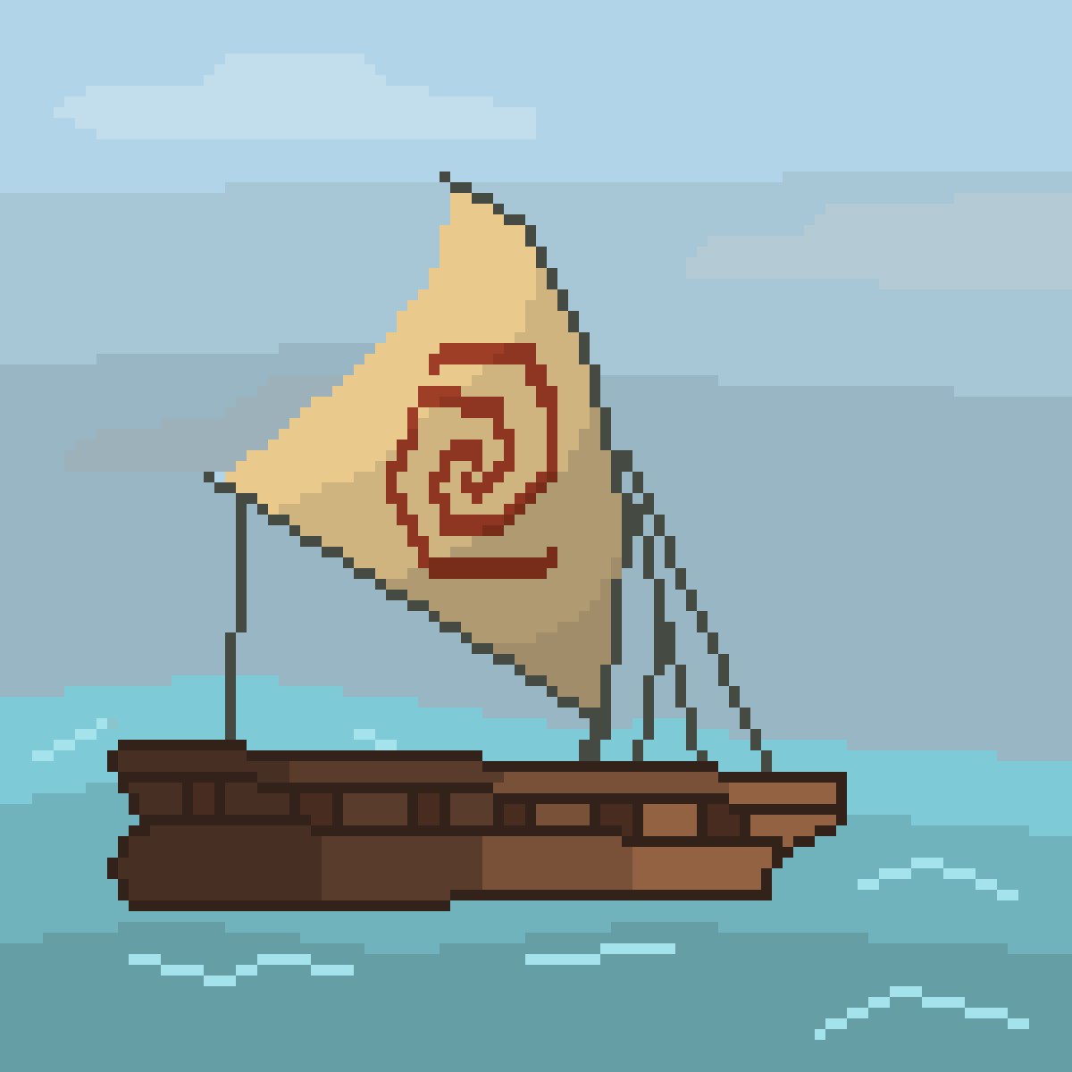 Editing Moana s Boat - Free online pixel art drawing tool - Pixilart
