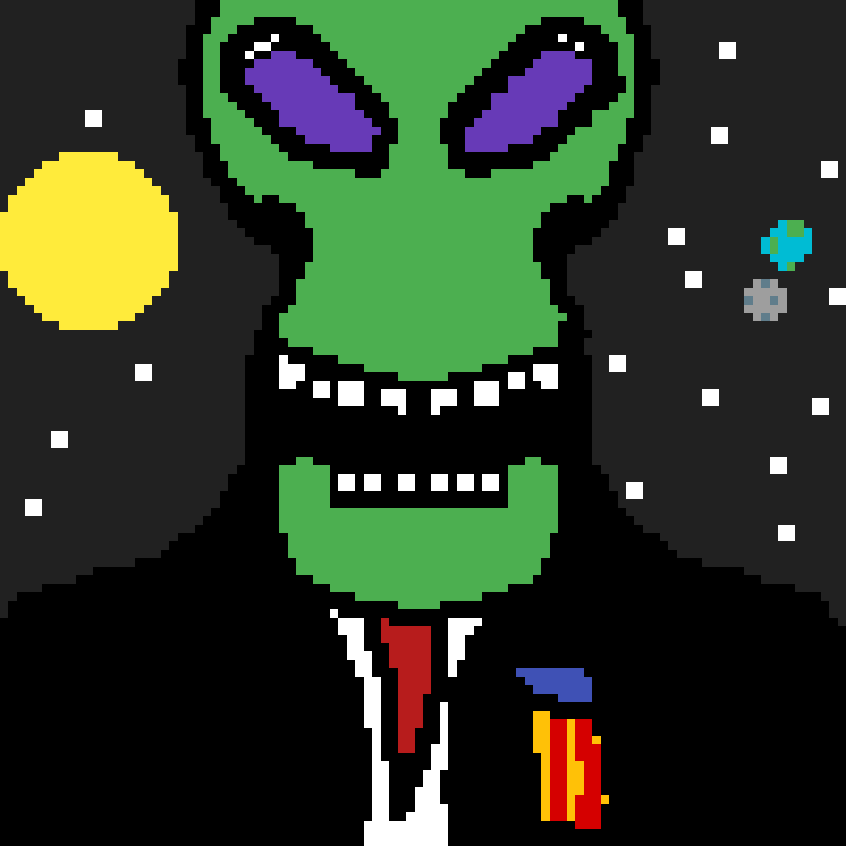 Pixilart - Alien Agent Took 5 Mins by Ultronic