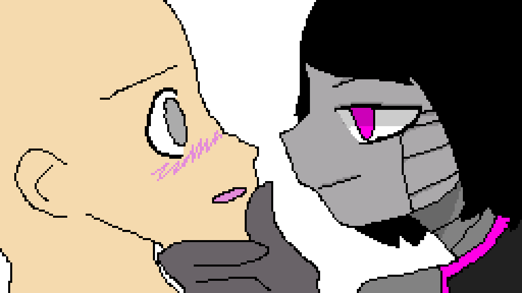 Pixilart - Mettaton X OC Base by peculiarmoon