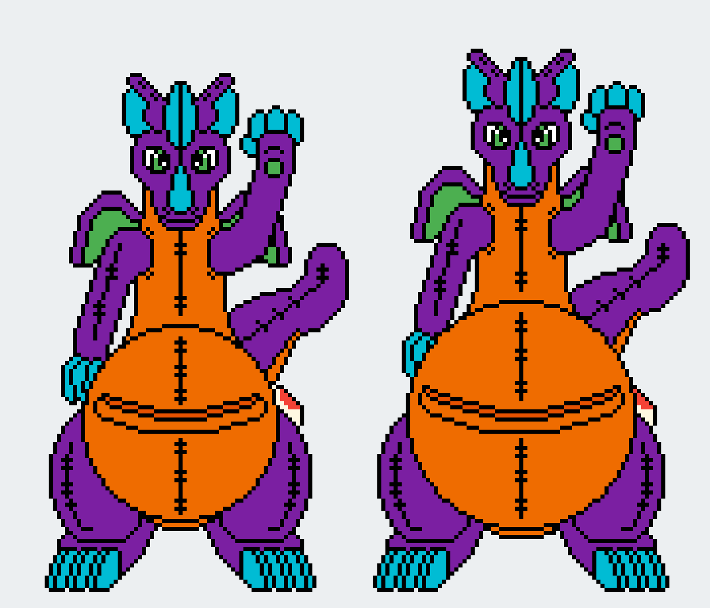 Pixilart - Rio The Dragonroo by PoisonClaw