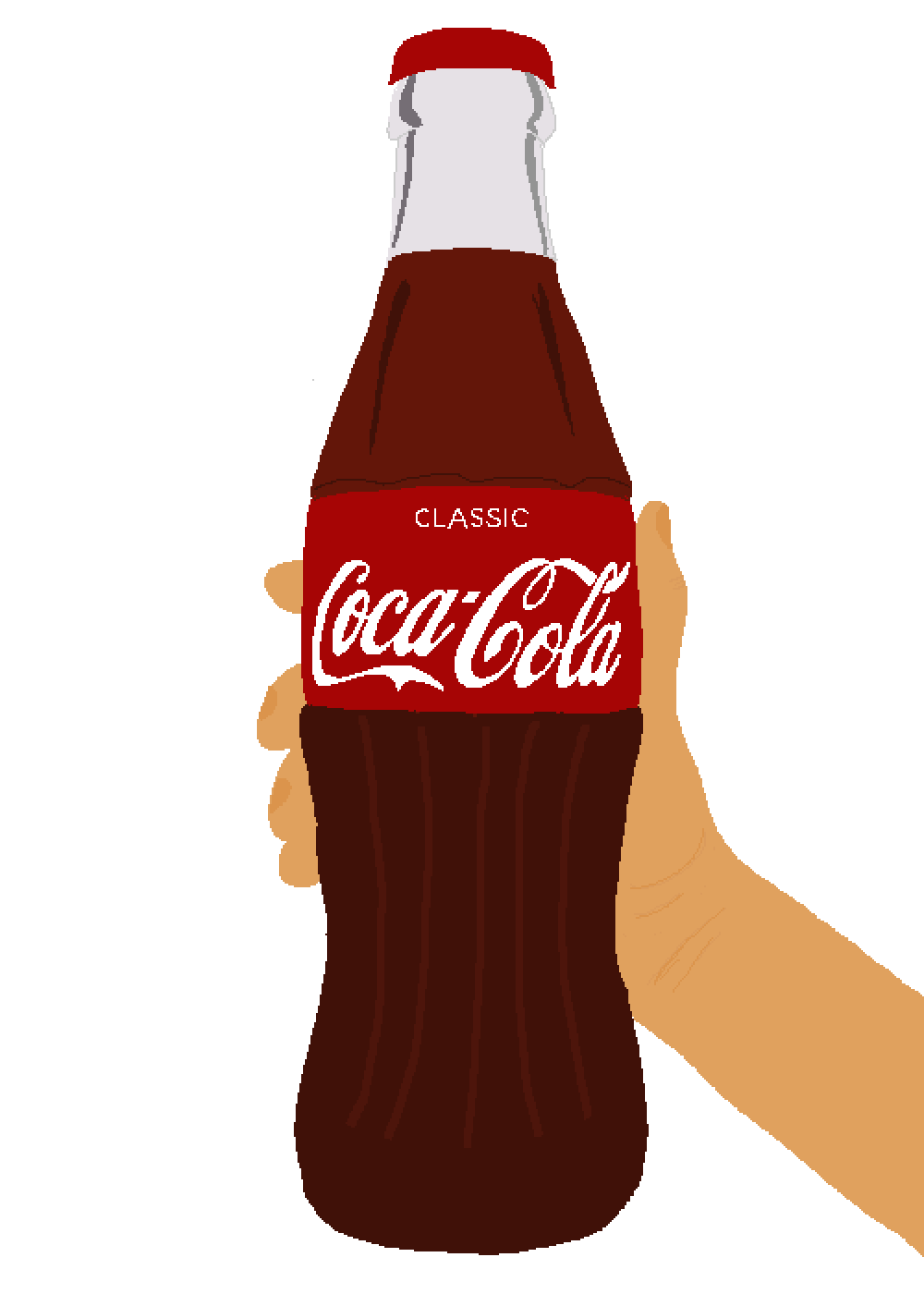 Coca Cola Bottle Cartoon Probieren Sie Den Köstlichen Geschmack Von