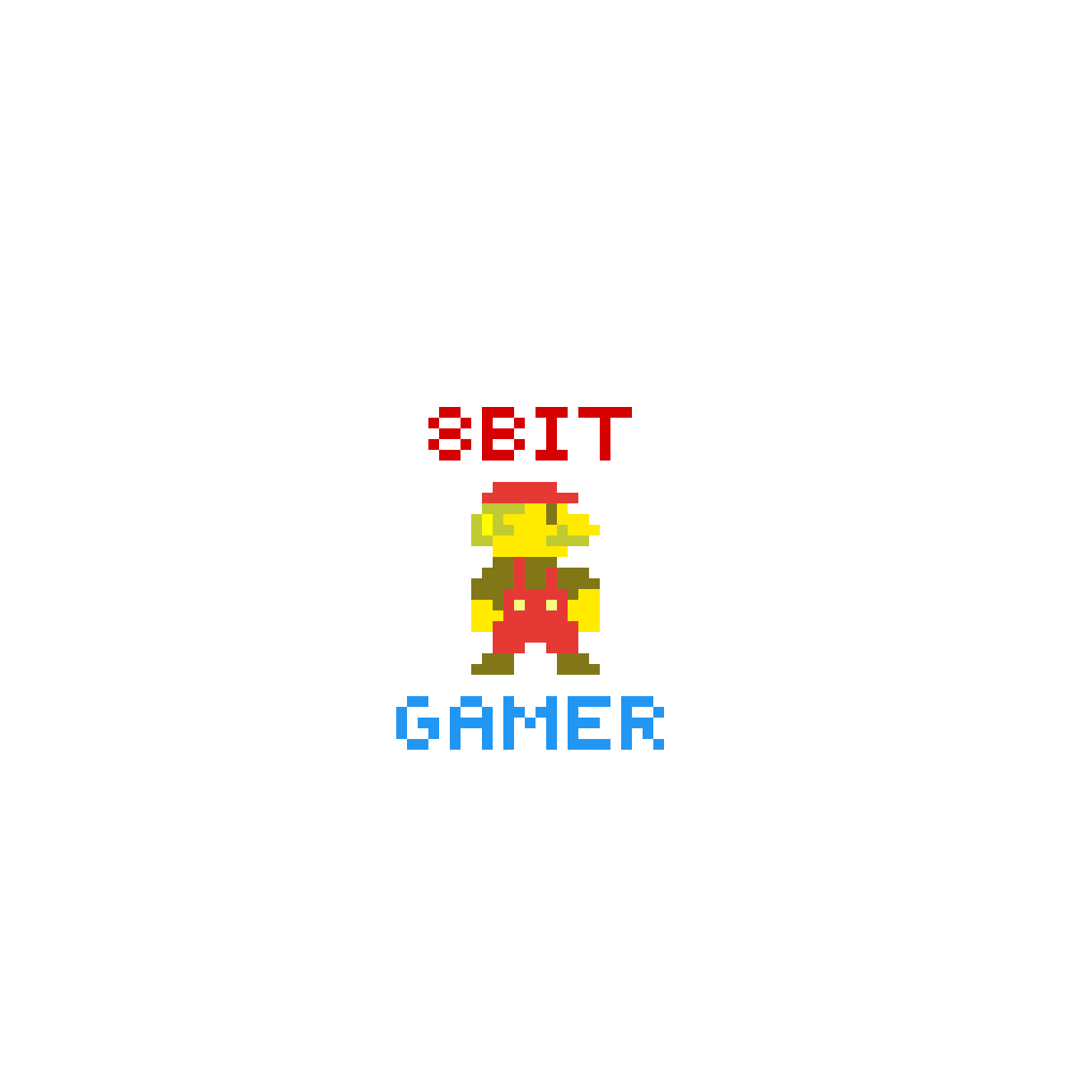 Editing 8bit gamer ario - Free online pixel art drawing tool - Pixilart