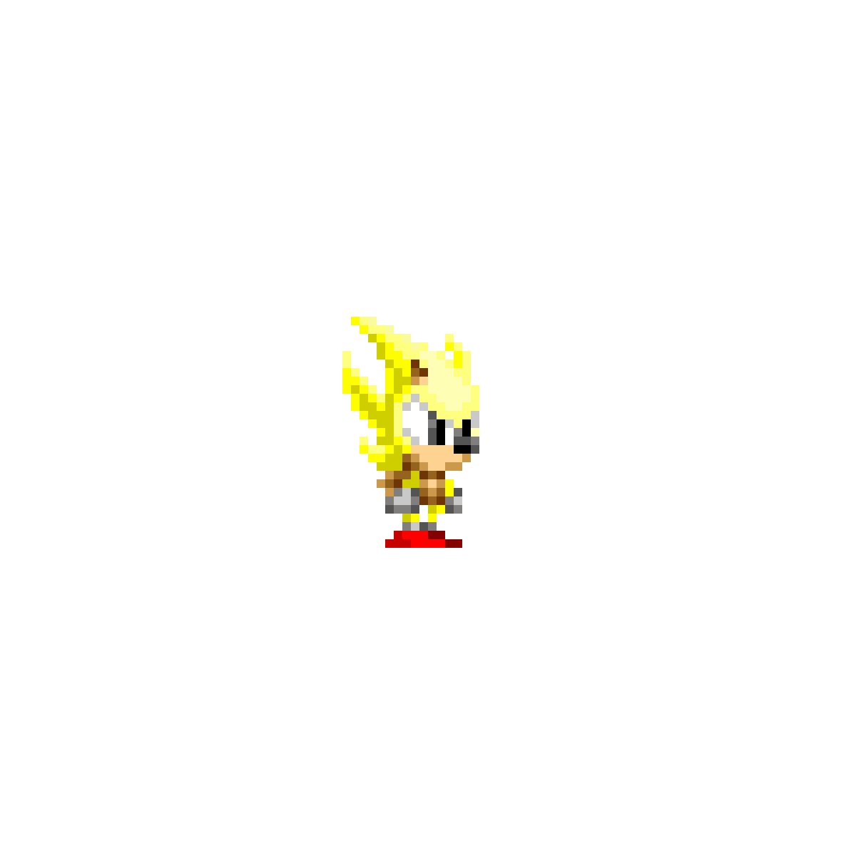 Pixilart - chibi super sonic by Sonic-Gamer