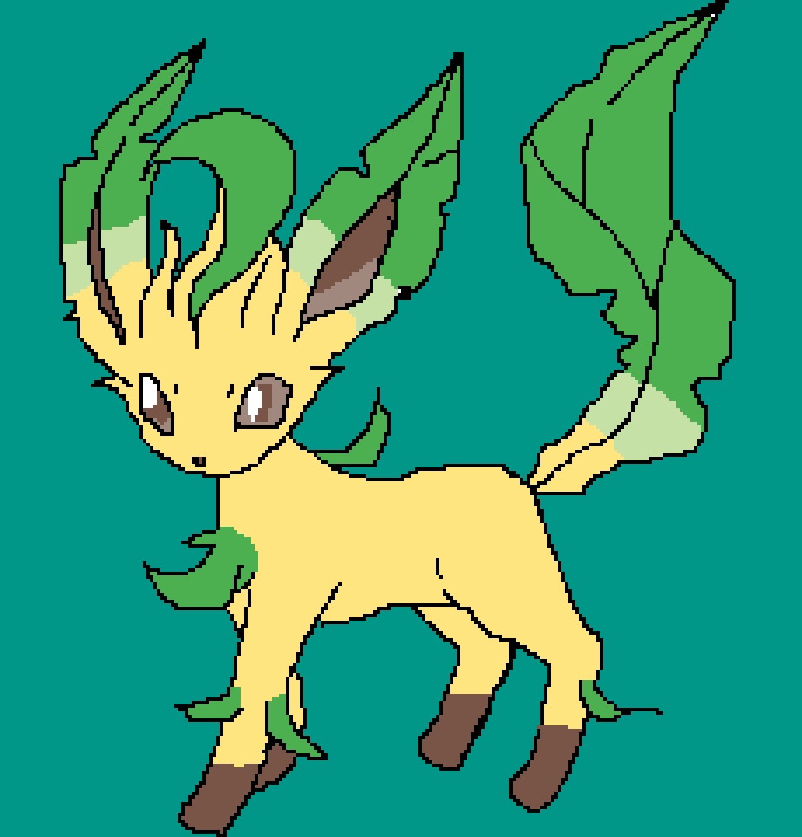 Pixilart - Leafeon by Amoonguss