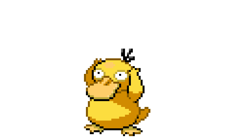 Pixilart - Psyduck by UnicornHorse
