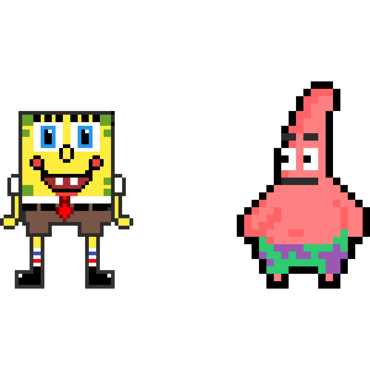 Editing spongebob - Free online pixel art drawing tool - Pixilart