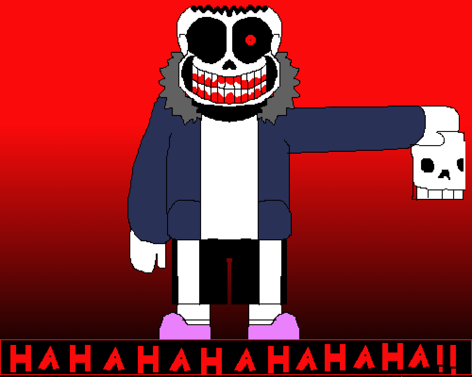 Pixilart - Horror Insanity Sans by Insane-Artist