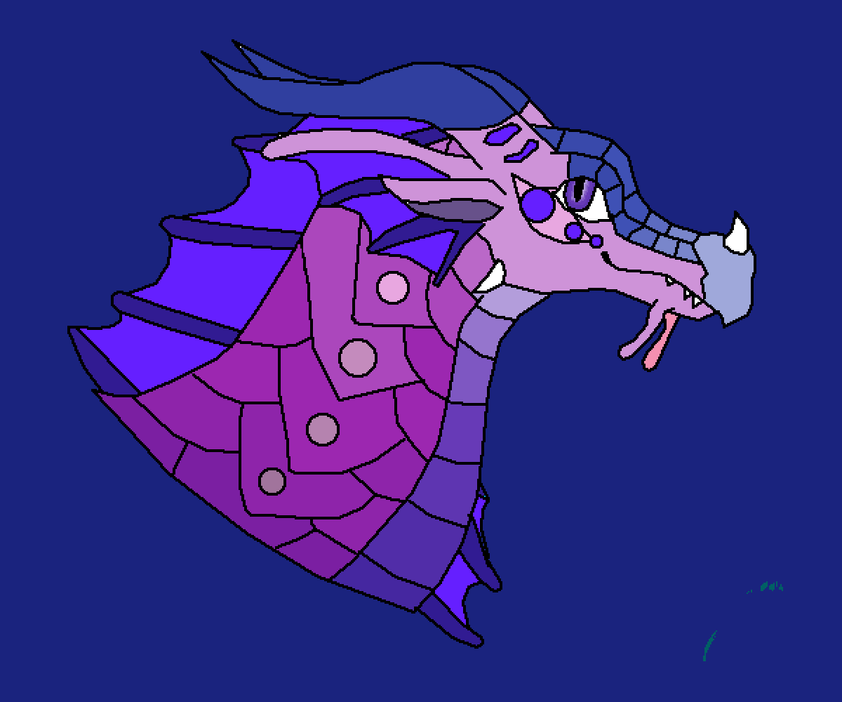 Pixilart - Seawing Rainwing by Glitchgoner