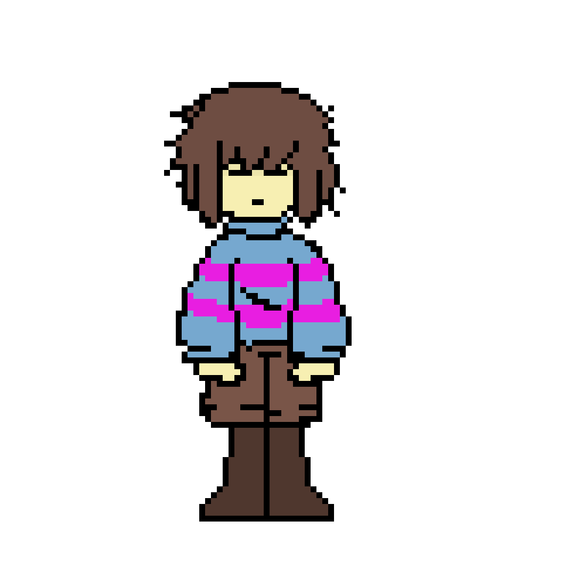 Pixilart - Frisk Sprite by LonelyPhobia