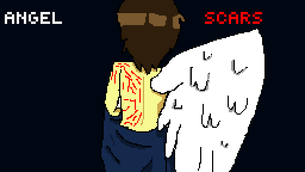 Pixilart - angel scars by eddsworldtord