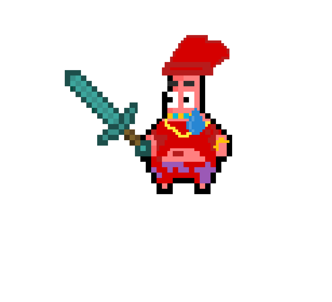 Pixilart - cholo patrick by Anonymous