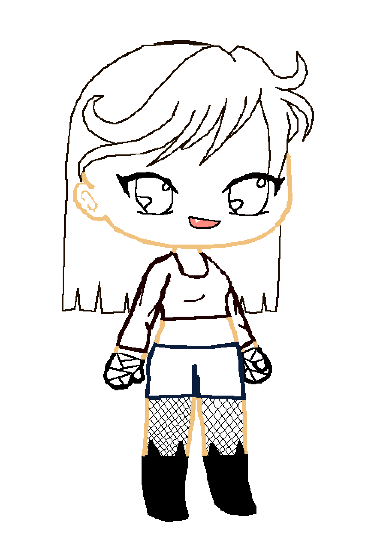 Editing Gacha base 1 - Free online pixel art drawing tool - Pixilart