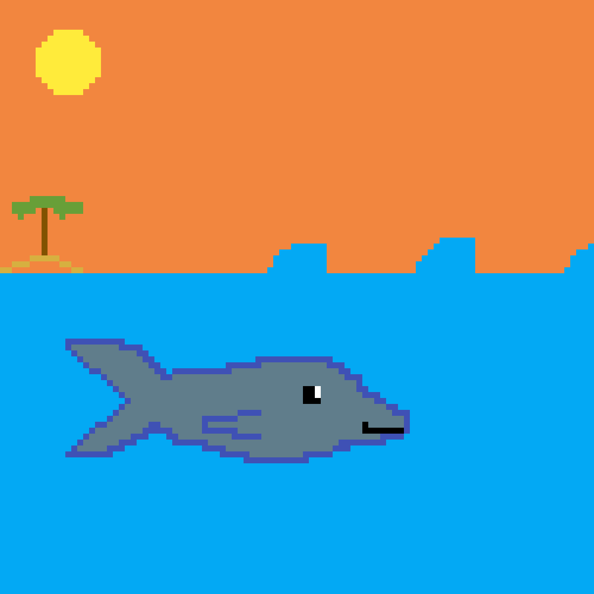 Pixilart - dolphin by ayden-moses