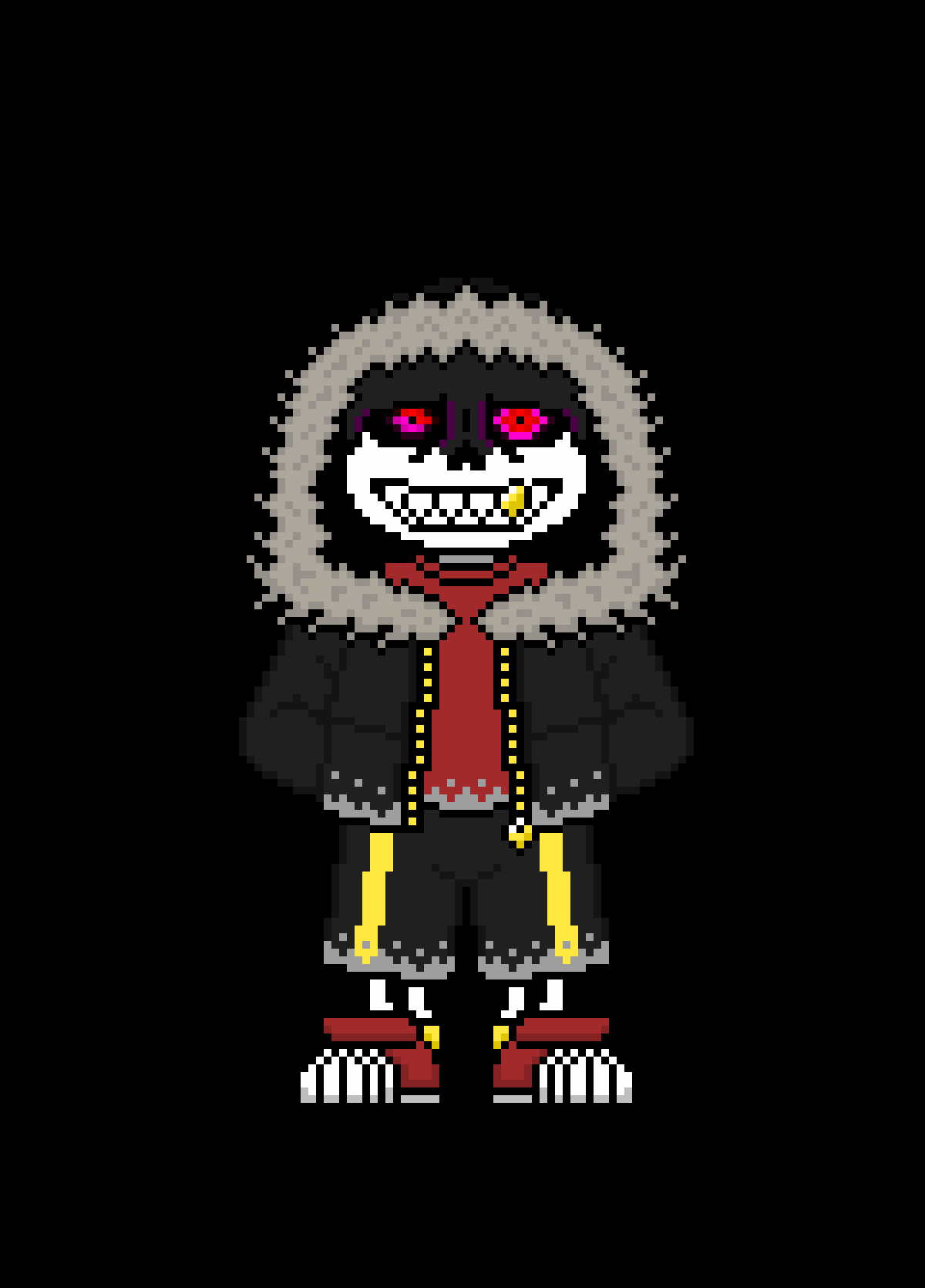 Pixilart - DustFell Sans V5 by KukiSC14
