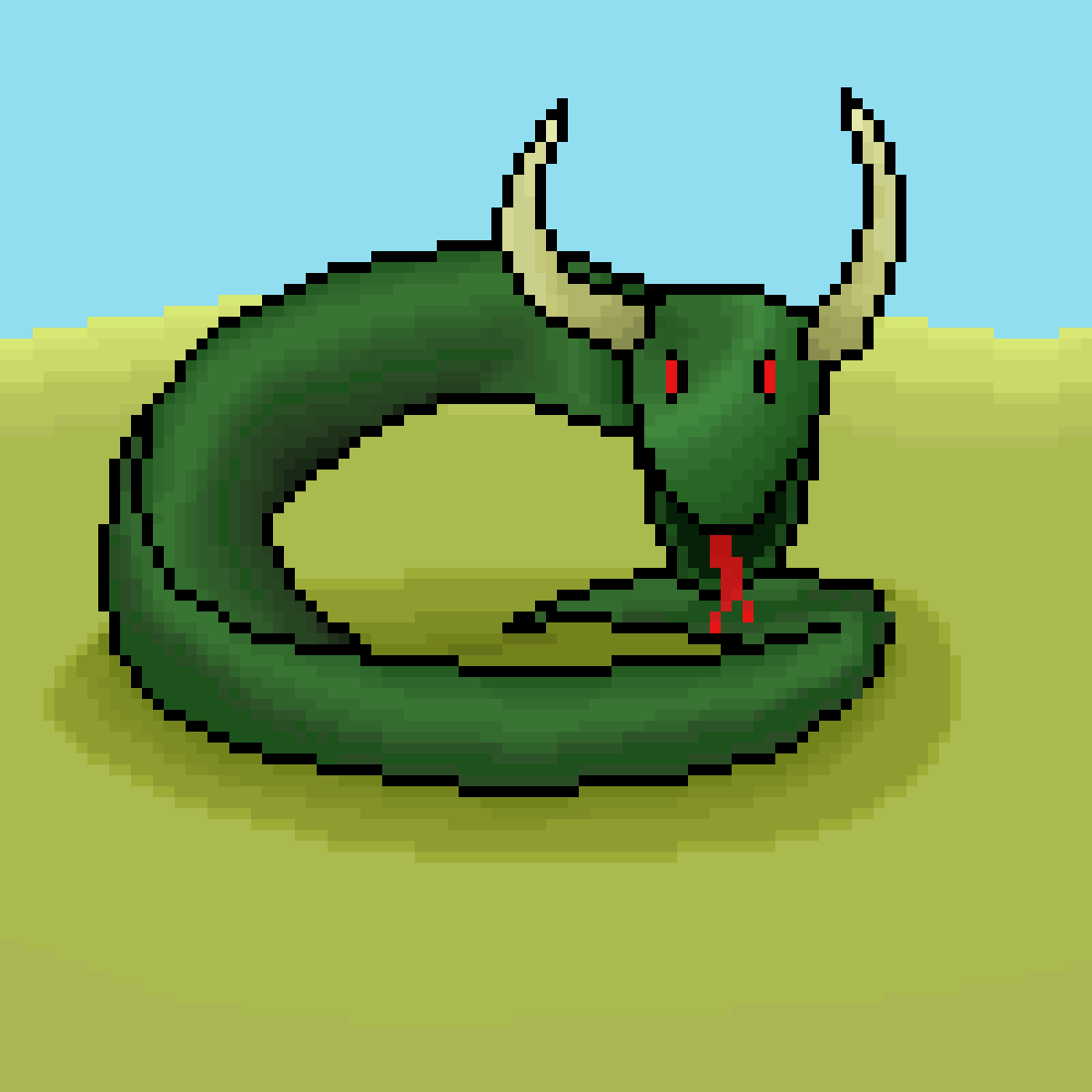 Pixilart - Desert Snake Devil by bobbybear