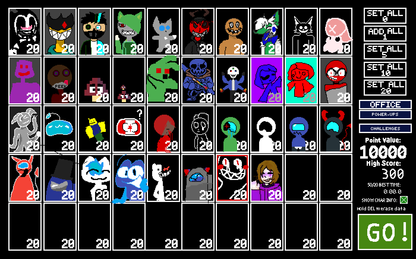 Editing UCN Roster Collab - Free online pixel art drawing tool - Pixilart