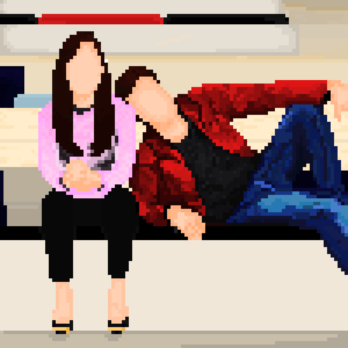 Pixilart - Matpat and Stephanie by SmileyGamer