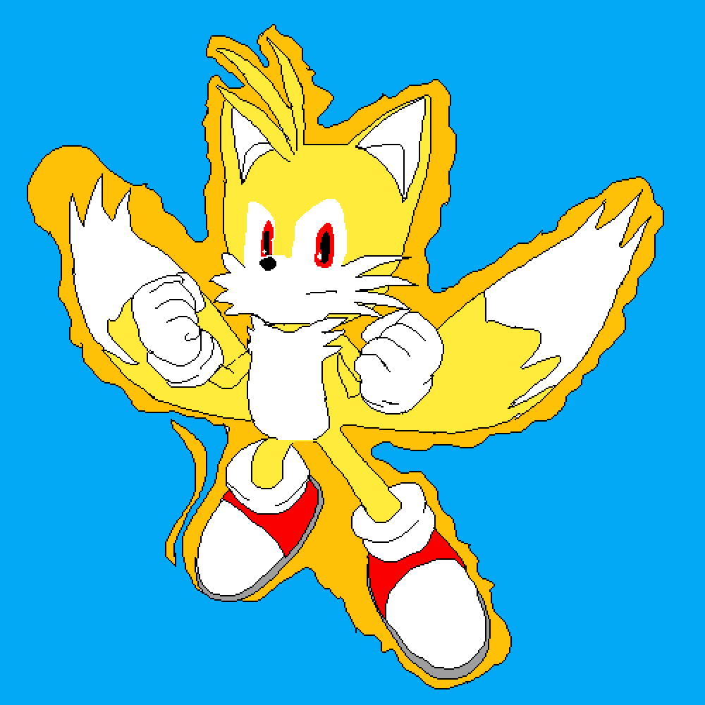 Pixilart - Super Tails by Sonic-Gamer