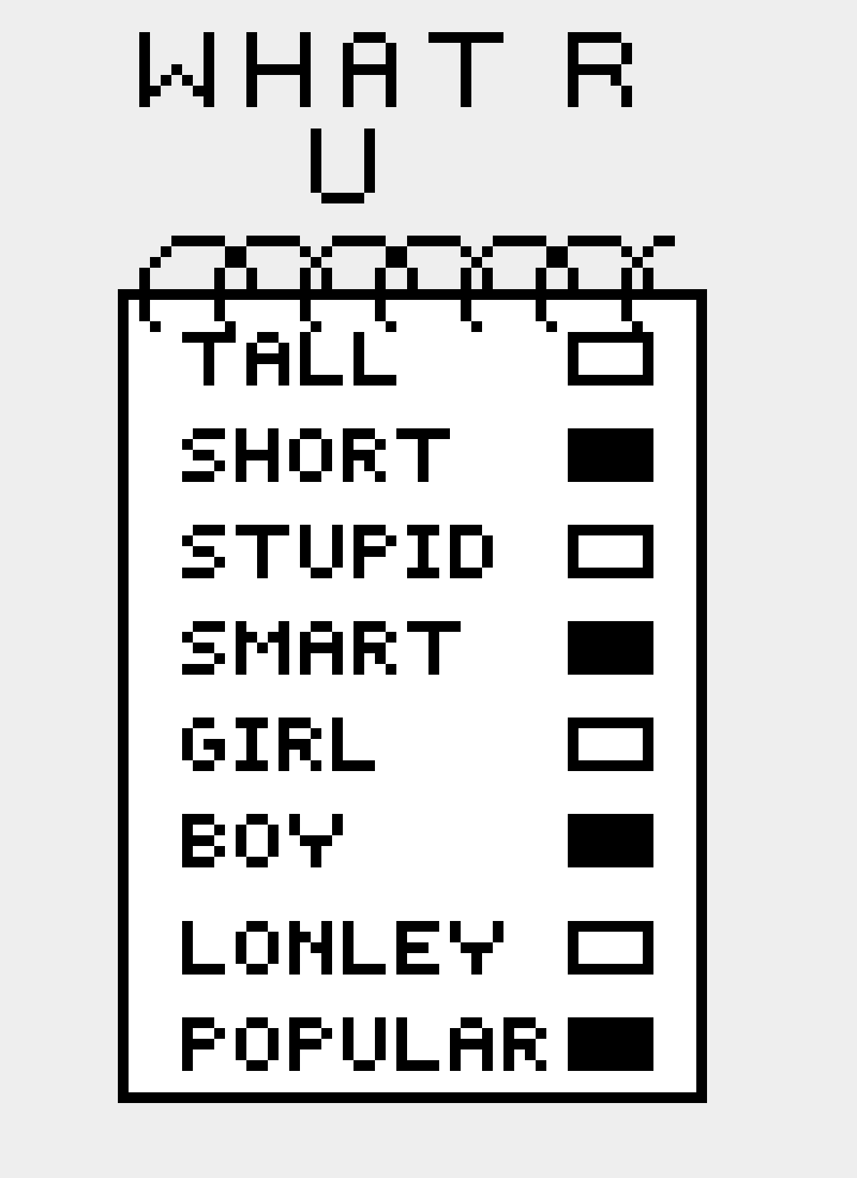 Pixilart - what r u by animationboy69