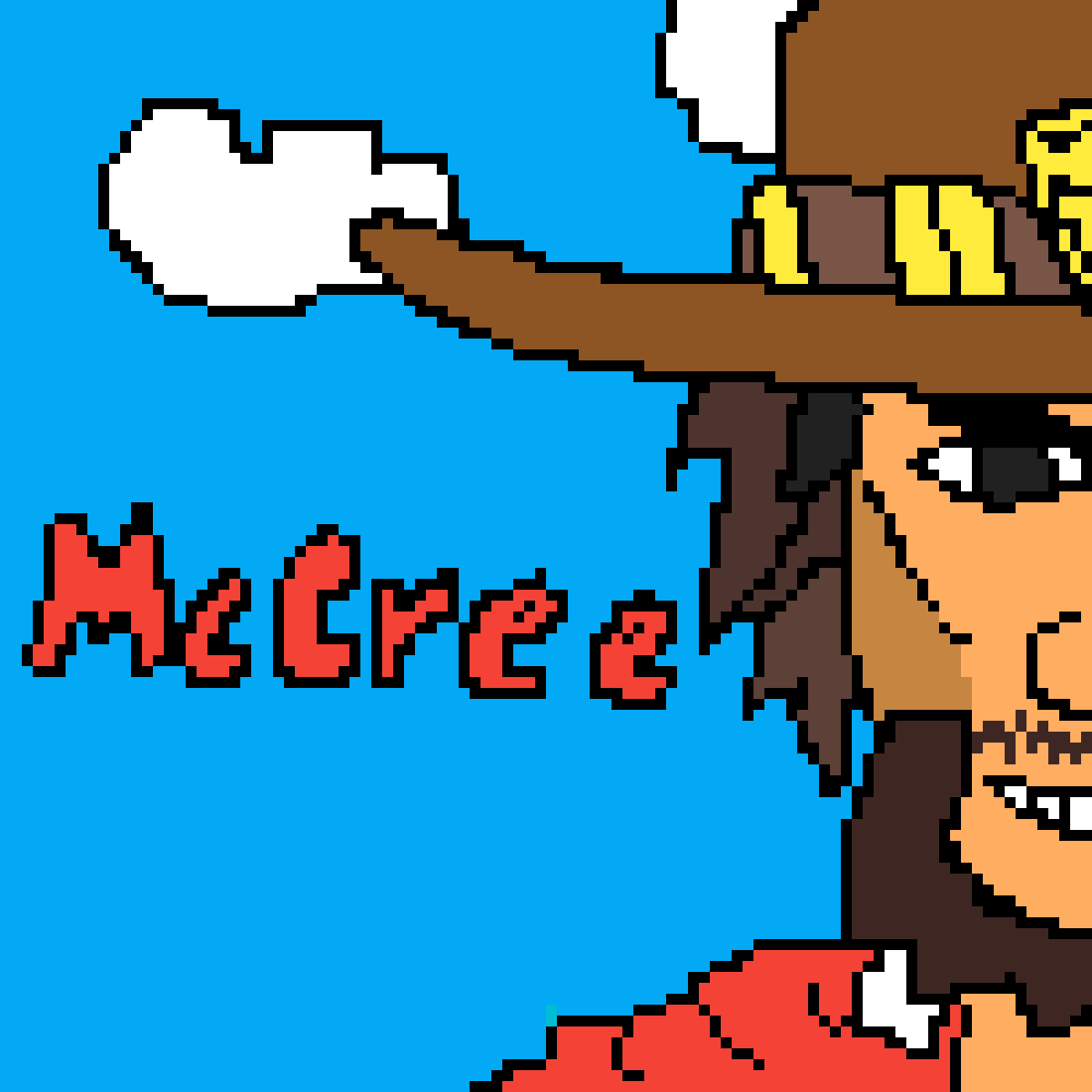 Editing McCree pixel art. - Free online pixel art drawing tool - Pixilart