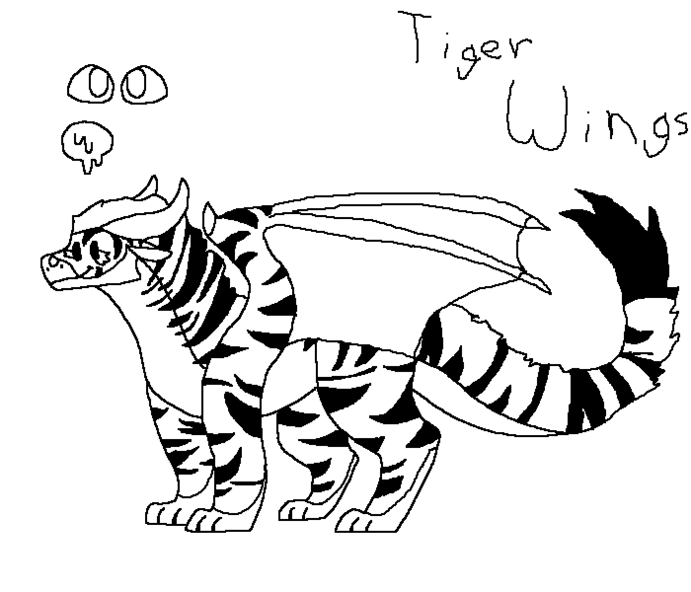 Pixilart - TigerWing Base WS by CitrusRaptor
