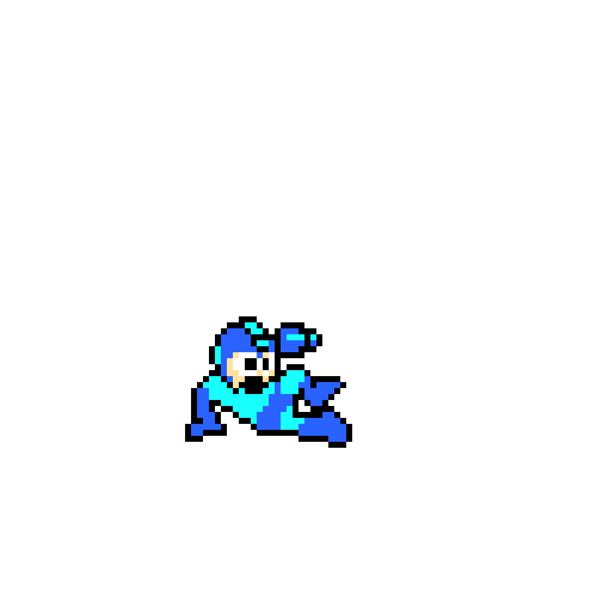 Pixilart - megaman sliding by LightModeIsBad