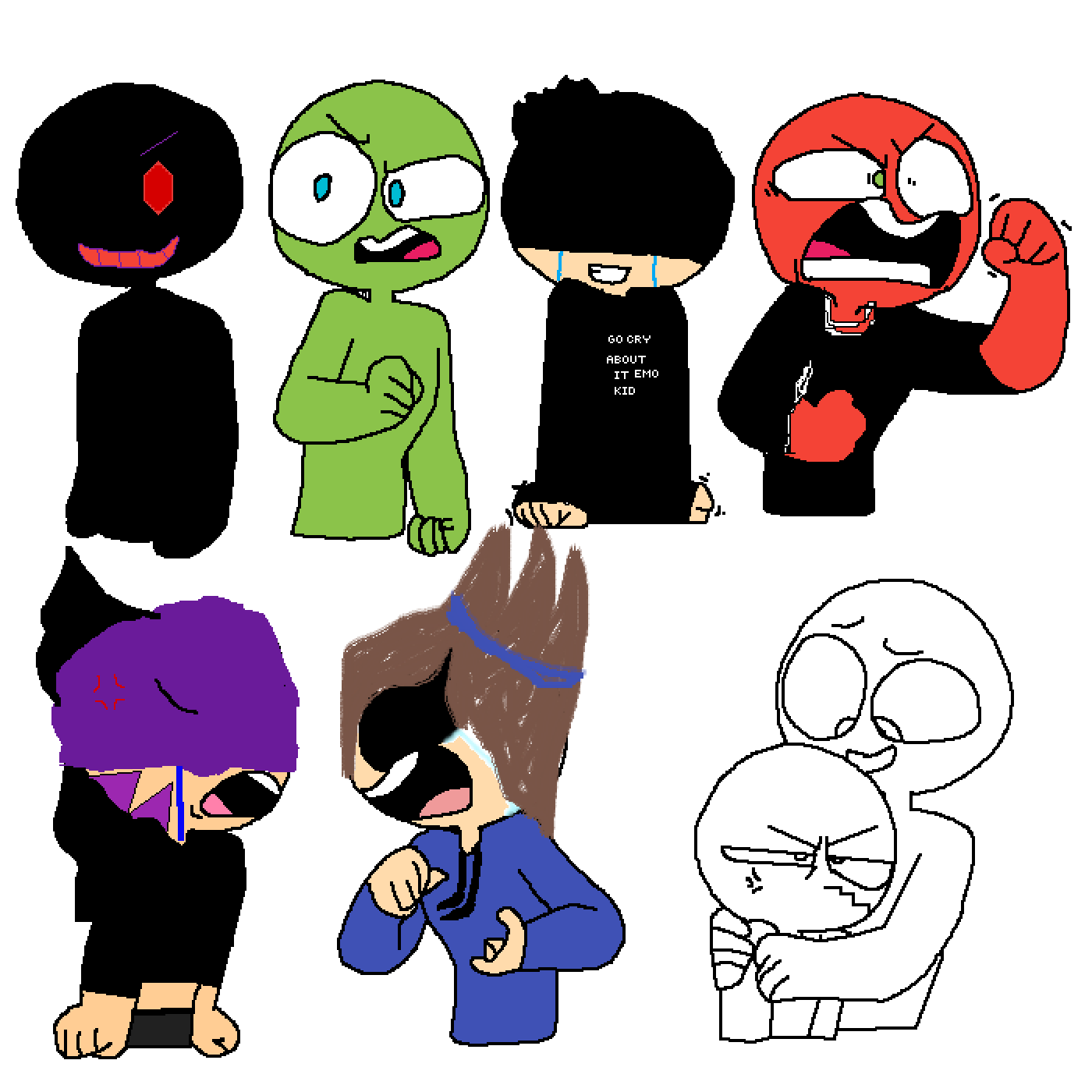 Anime Bases Crying Base Anime Crying Base By Pose Pixilart Base By