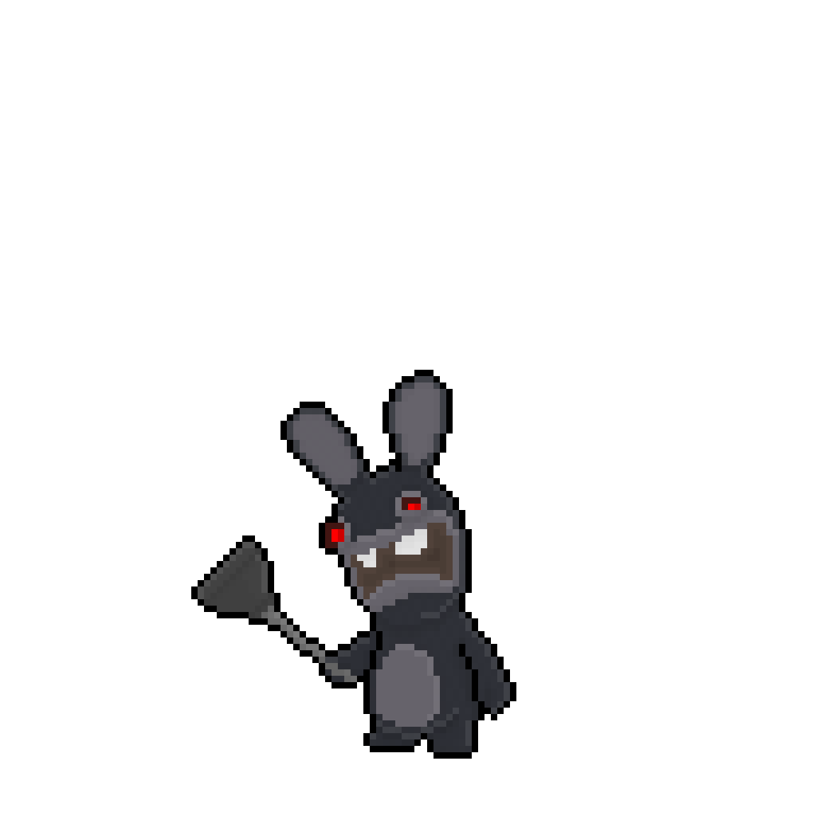 Pixilart - Raving Rabbid Alt 3 by Kidkinobi