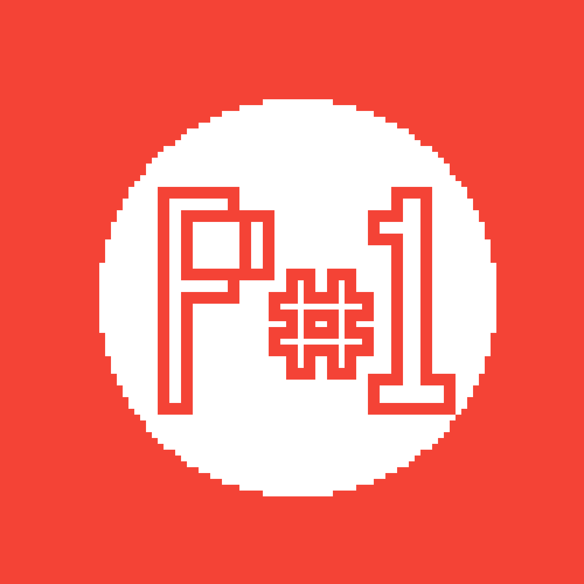 Pixilart - P#1-Player#1 Logo by PlayerRed