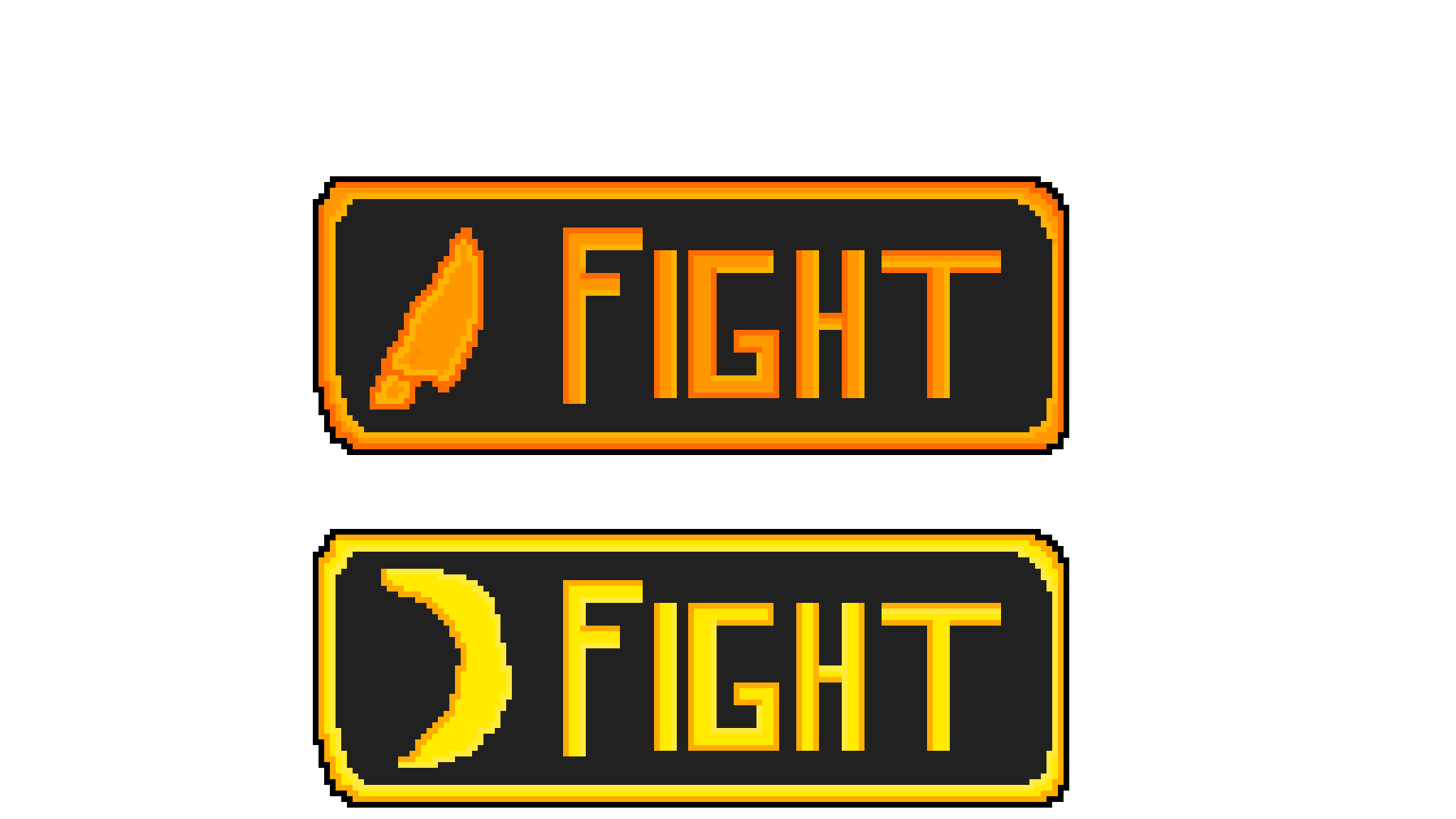 Pixilart - fight button pixelart by leonardoLOL640