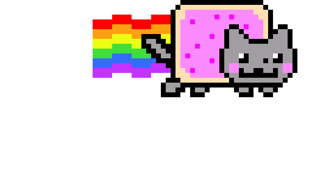 Pixilart - Nyan cat by POOPUNICORN