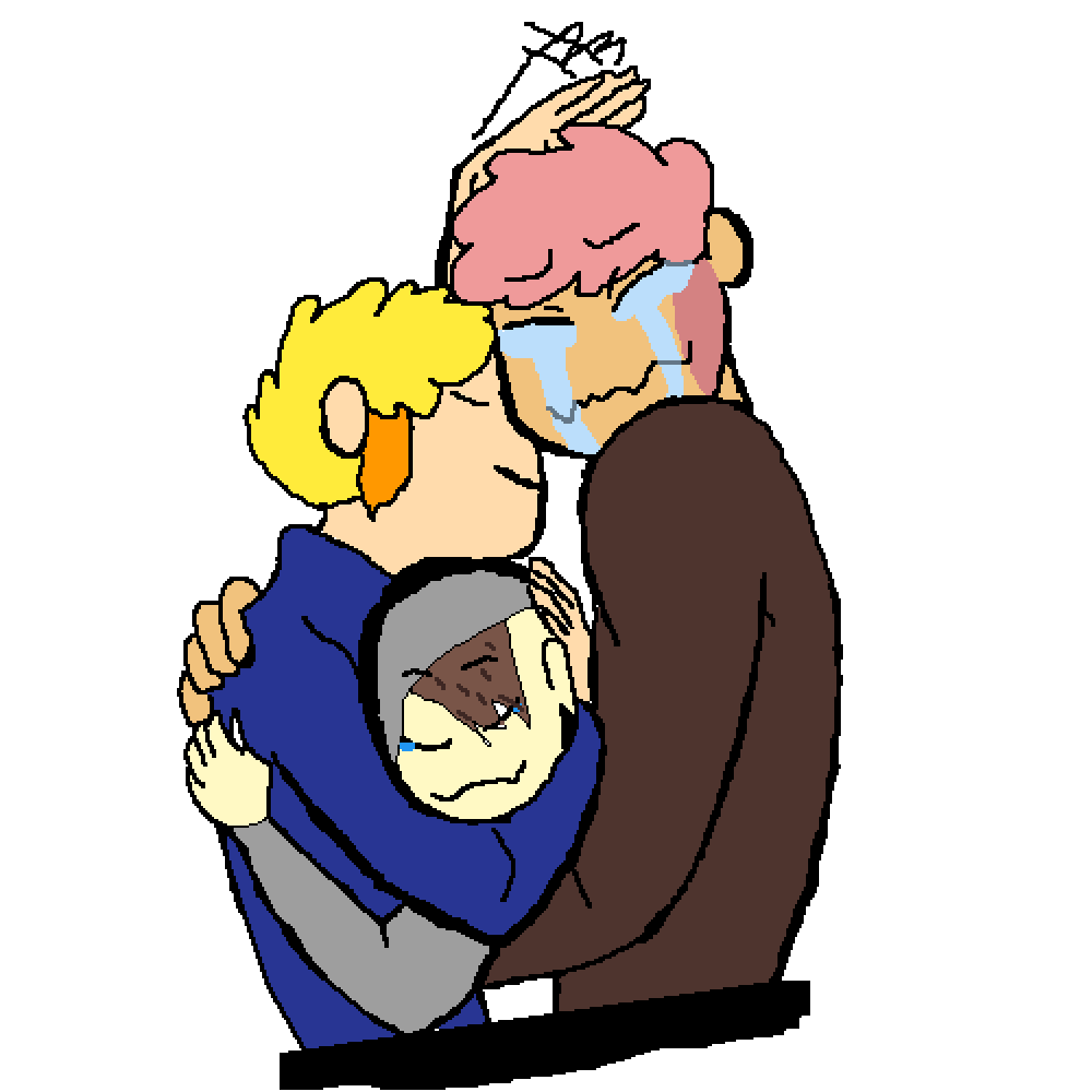 Editing my twin: hugs sirs? - Free online pixel art drawing tool - Pixilart