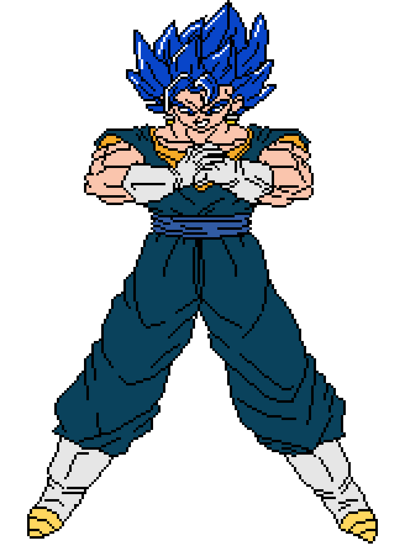 Pixilart - Vegito Blue Evolution by Rezok
